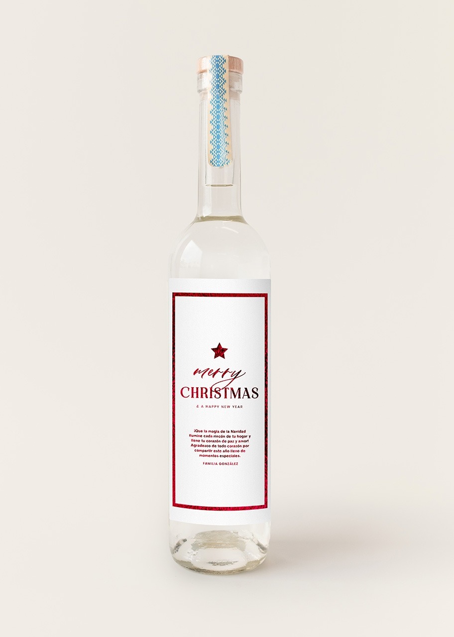 Mezcal personalizes 400 rabbits with “Merry Christmas” label