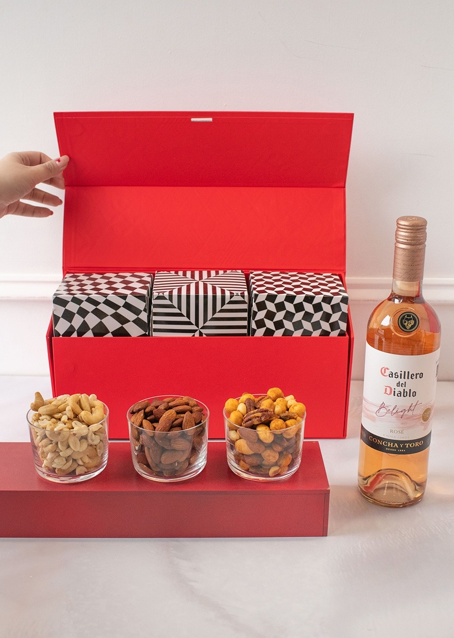 Belight Rosé con Botanas