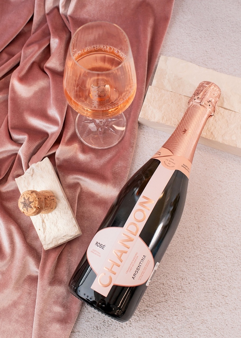 Chandon Rosé con Botanas