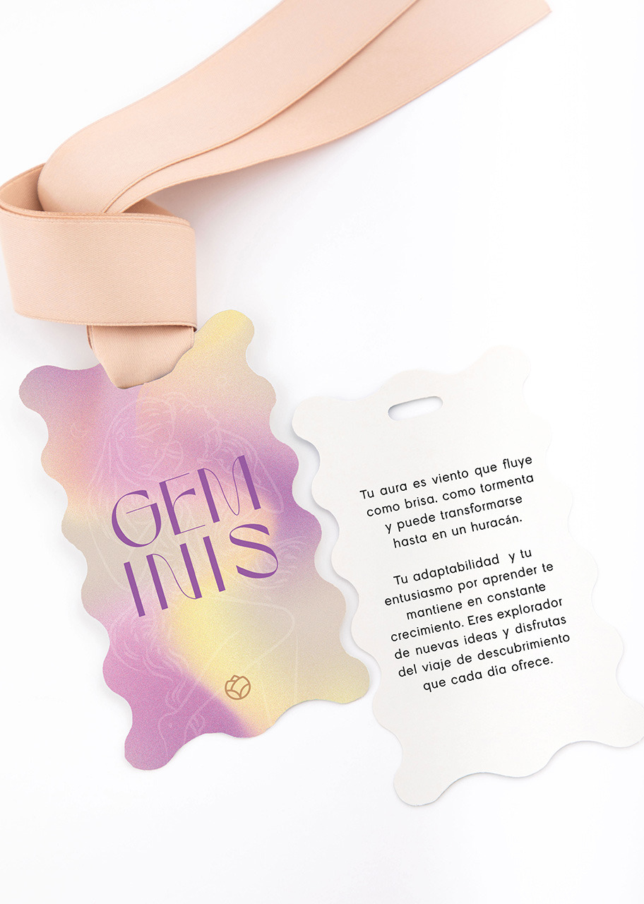 Kit Géminis con Pastel Florence, Flor y Vino