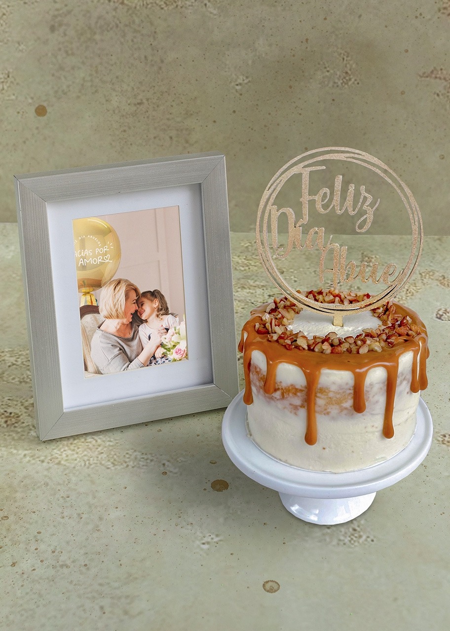 Marco plateado Mini Cake Vainilla