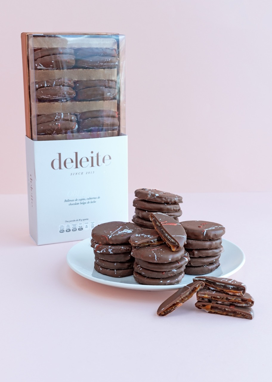 Obleas rellenas de cajeta 24 piezas