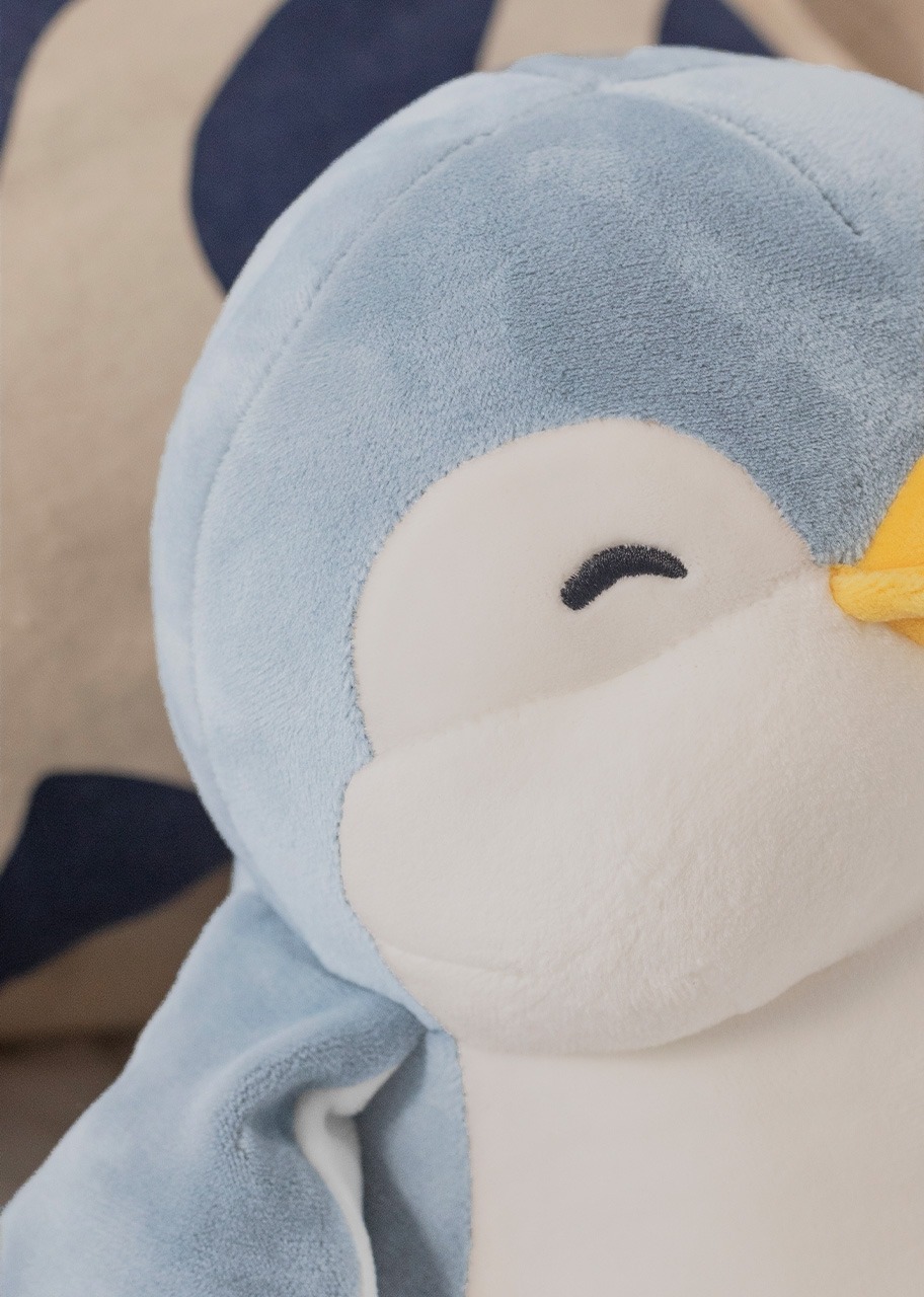 Miniso Stuffed Blue Penguin