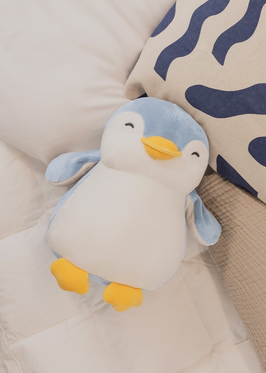 Miniso Stuffed Blue Penguin