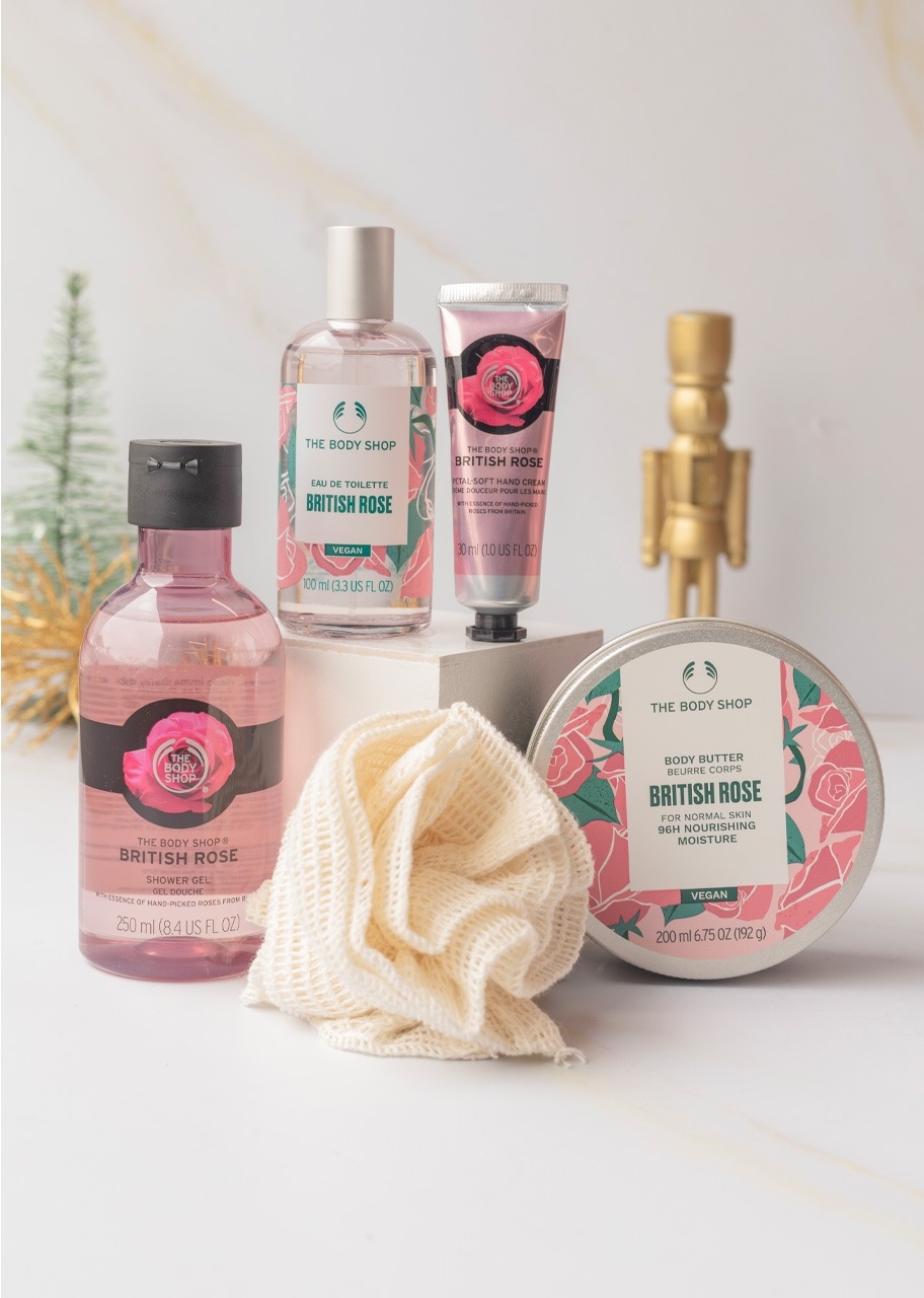 The Body Shop Kit Mediano British Rose Edición Navideña